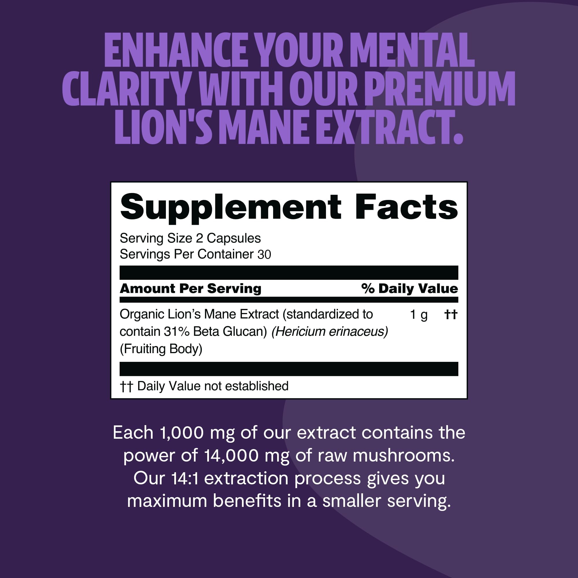 Natural focus booster mushrooms