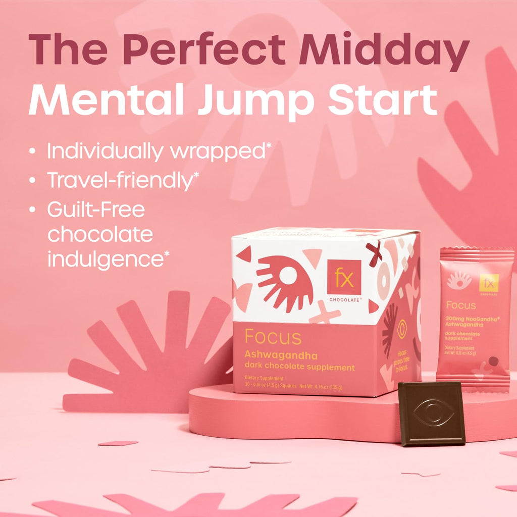Natural focus booster with chocolate