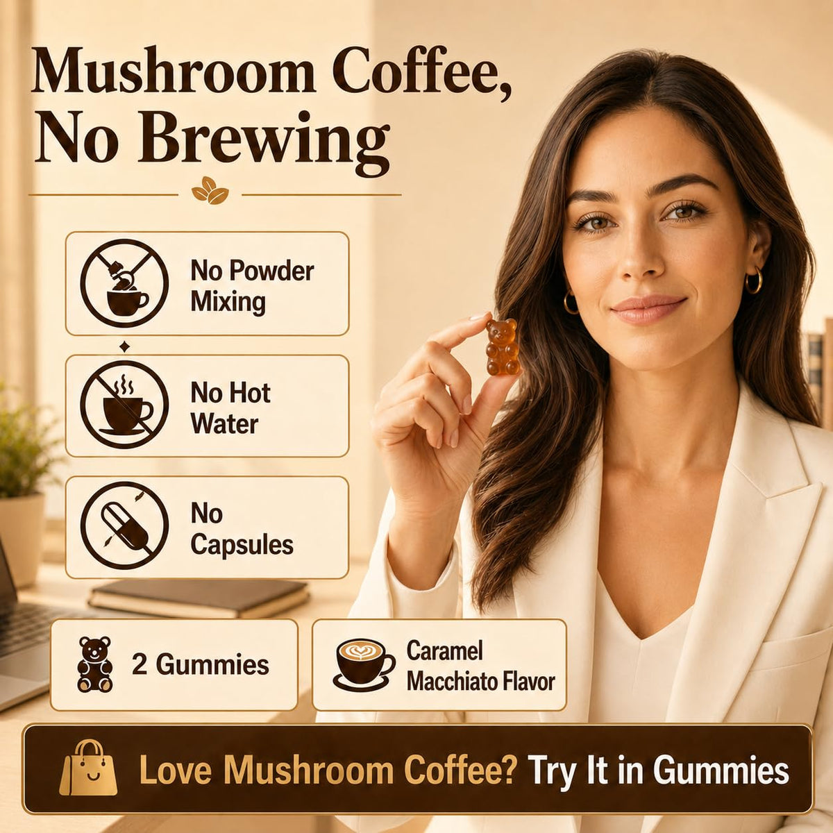 Natural focus boosting gummies
