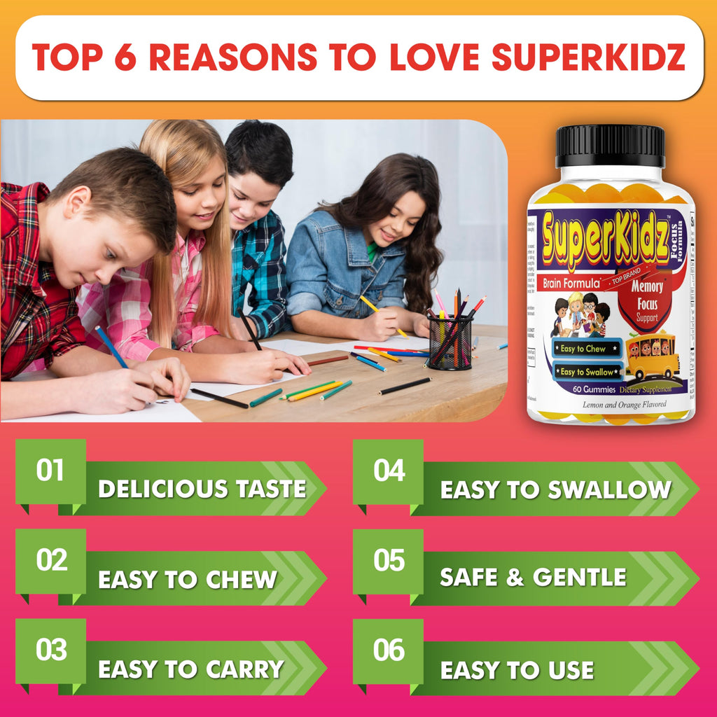 Natural focus gummies for teens