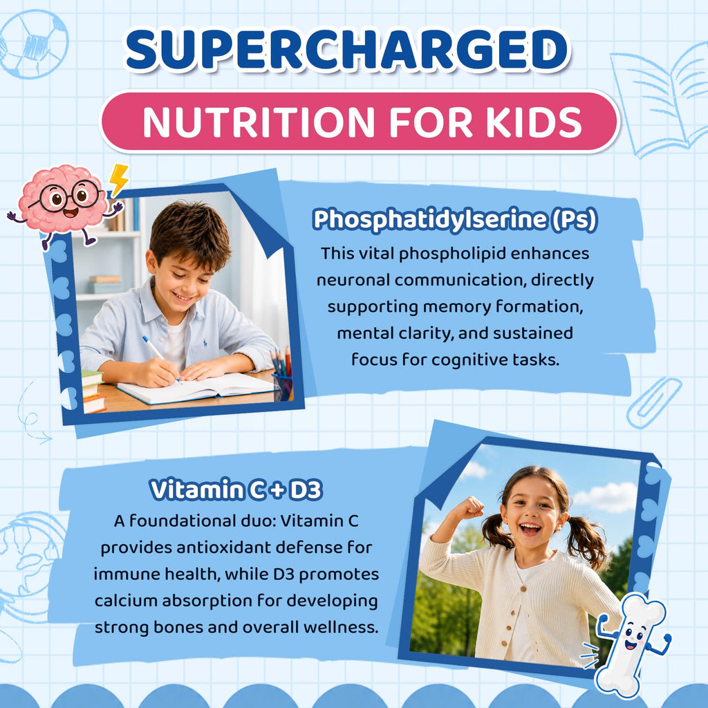 Natural focus support for kids