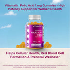 Natural folate gummies for overall wellness