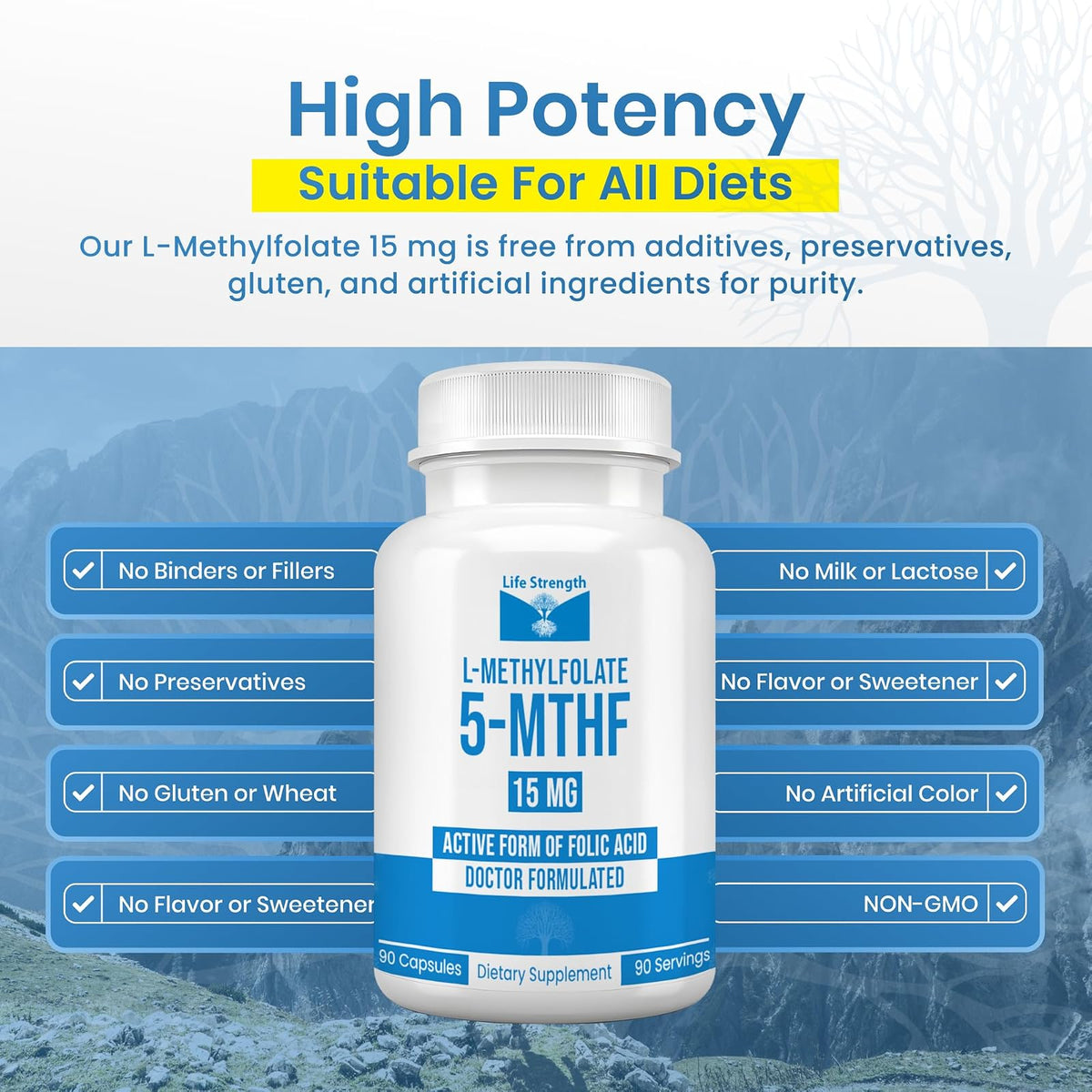 Natural folate source for daily wellness