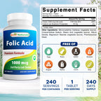 natural folate supplement for health