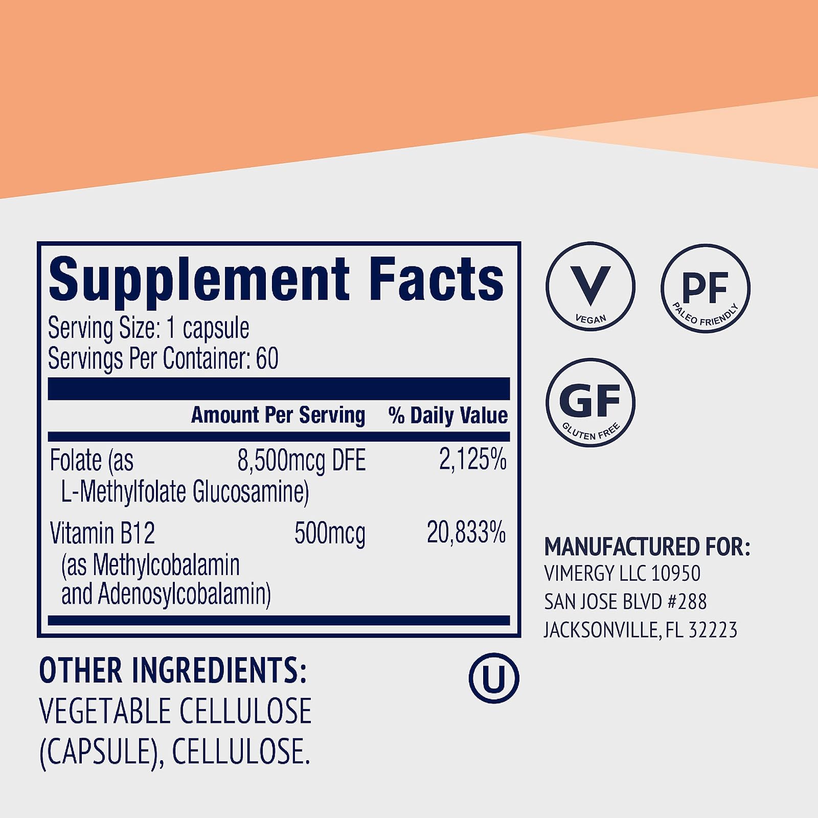 natural folic acid source capsules