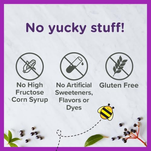 natural fruit extract elderberry syrup