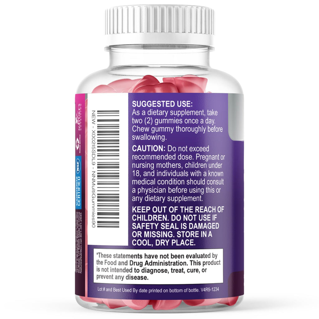 natural fruit-flavored adult vitamins