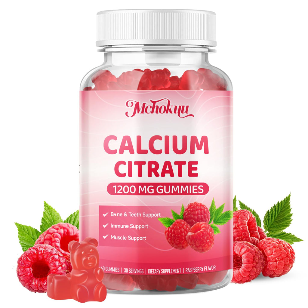 natural fruit flavour calcium citrate gummies