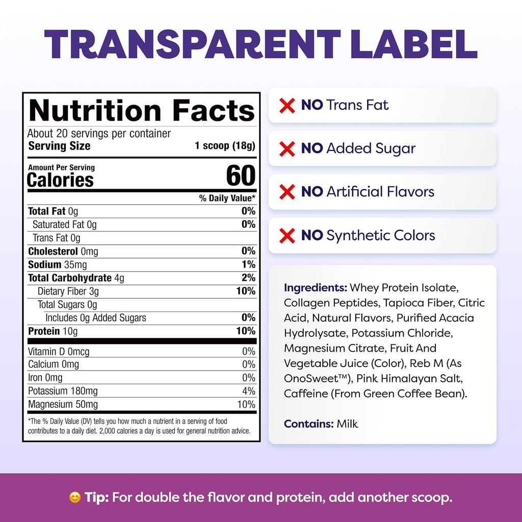 natural fruit flavour protein supplement