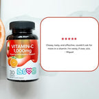 Natural fruit flavour Vitamin C gummies