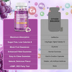 Natural fruit-flavoured calcium citrate for wellness