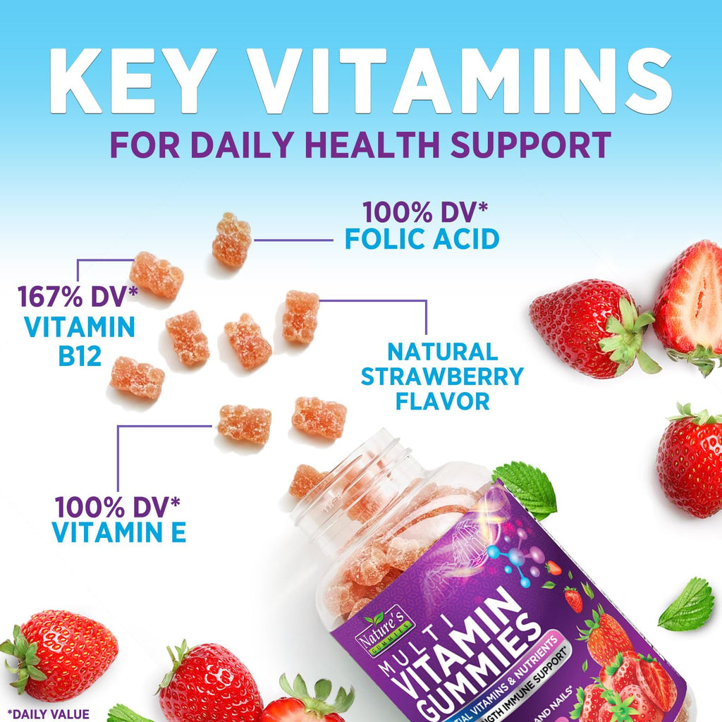 natural fruit-flavoured multivitamin gummies