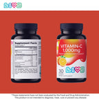 Natural fruit-flavoured Vitamin C gummies