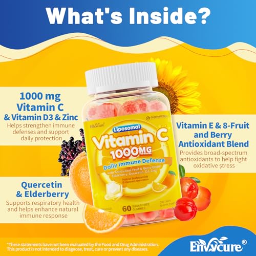 Natural fruit-flavoured Vitamin C gummies