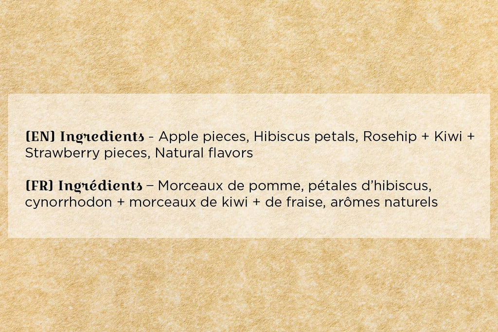 natural fruit flavours in herbal tea