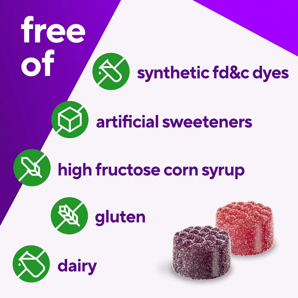 natural fruit flavours in vitamins