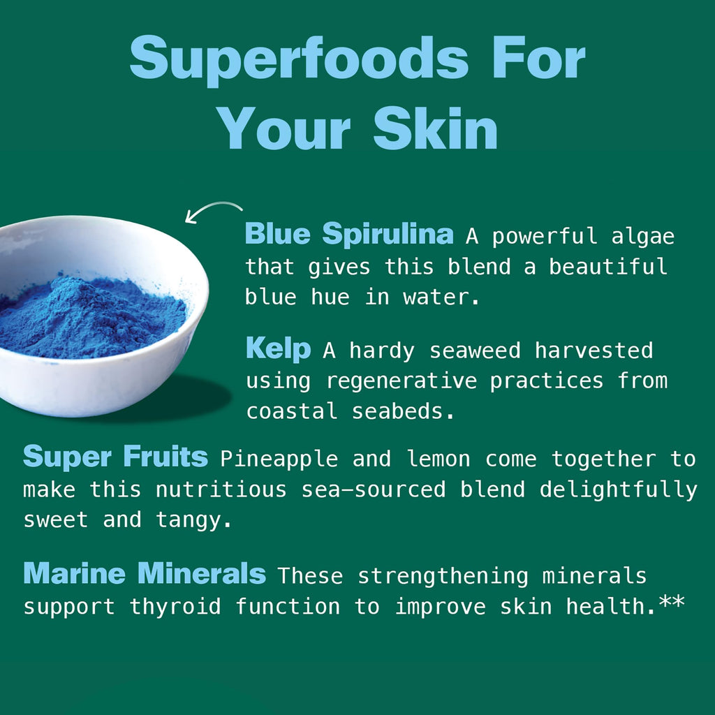 natural fruit powder spirulina mix