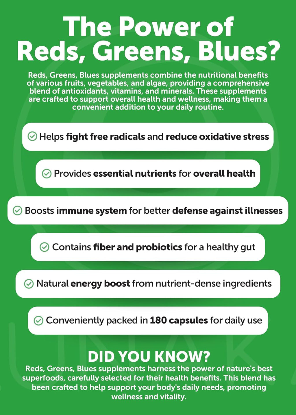 natural fruits and veggies supplement capsules