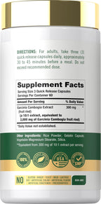 natural Garcinia Cambogia extract capsules