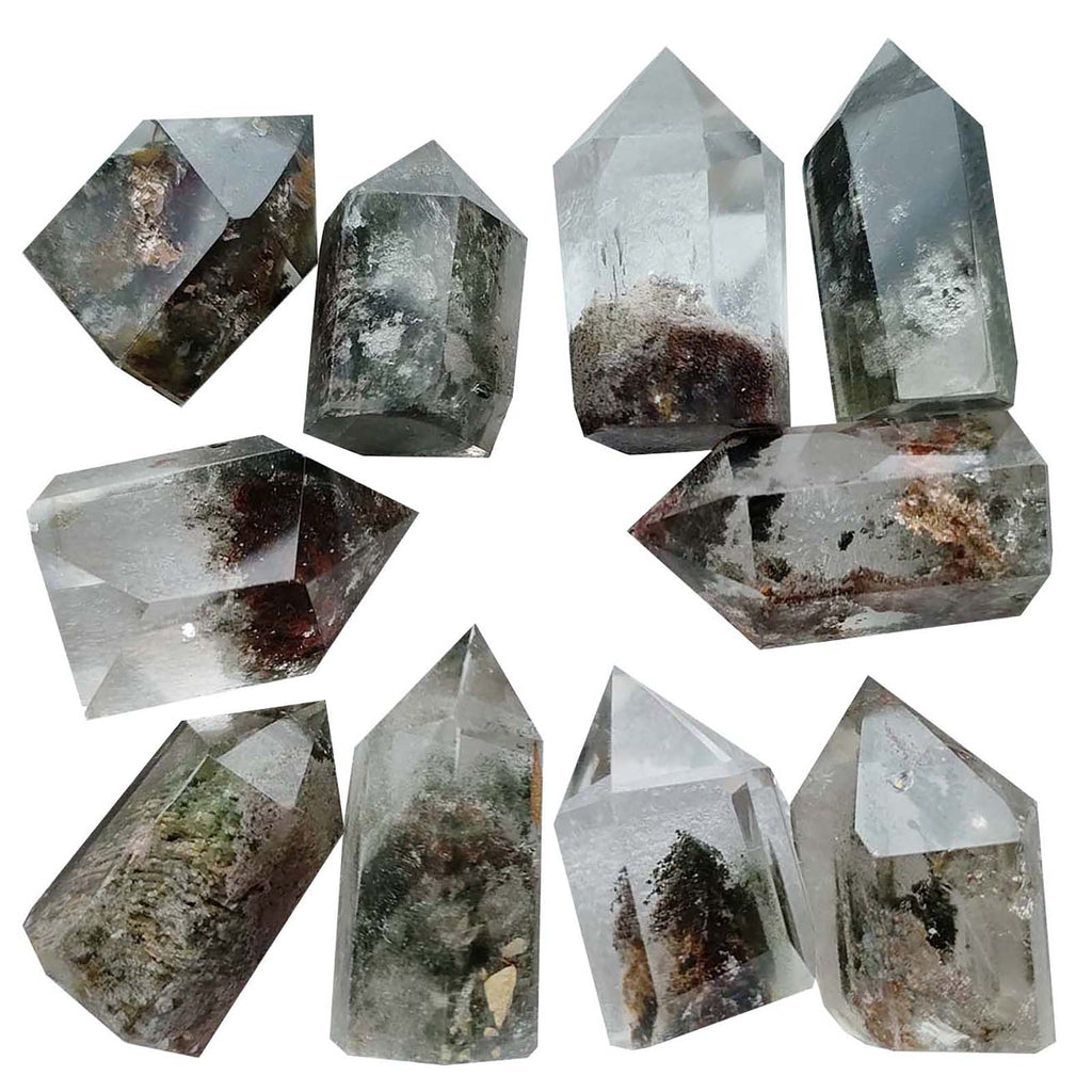 natural garden quartz crystal wand