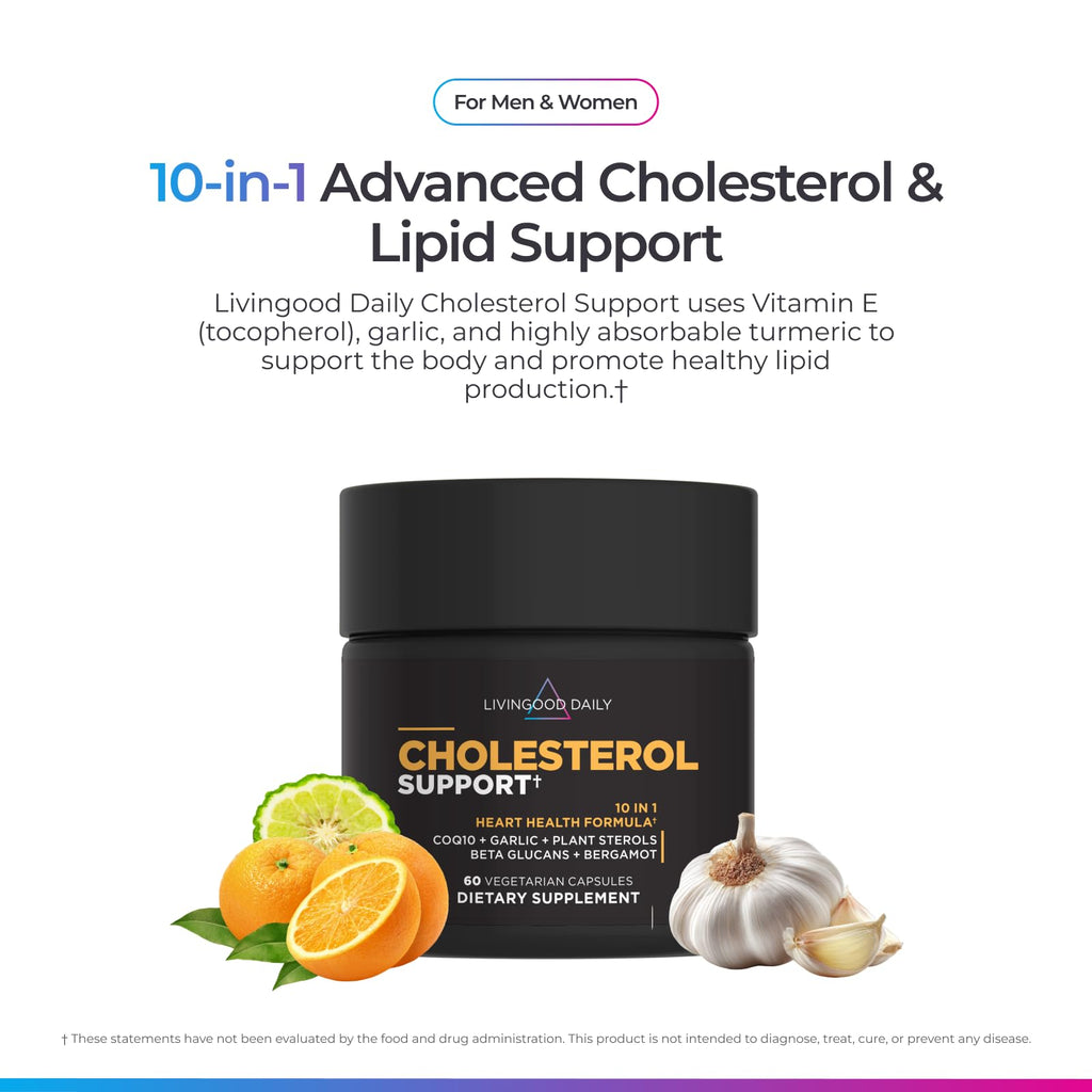 Natural garlic and CoQ10 blend supplement