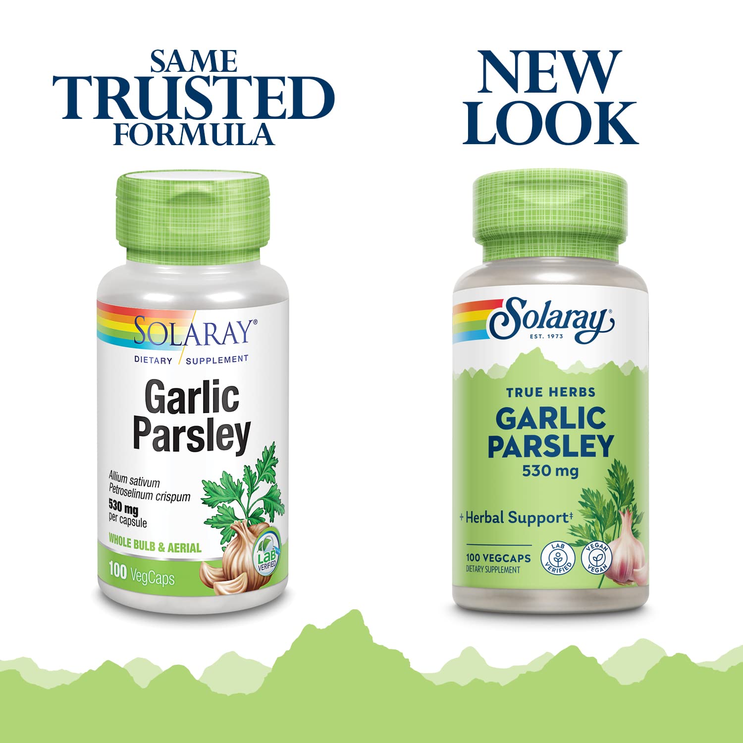 natural garlic and parsley capsules