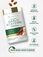 Natural garlic capsules for immune support