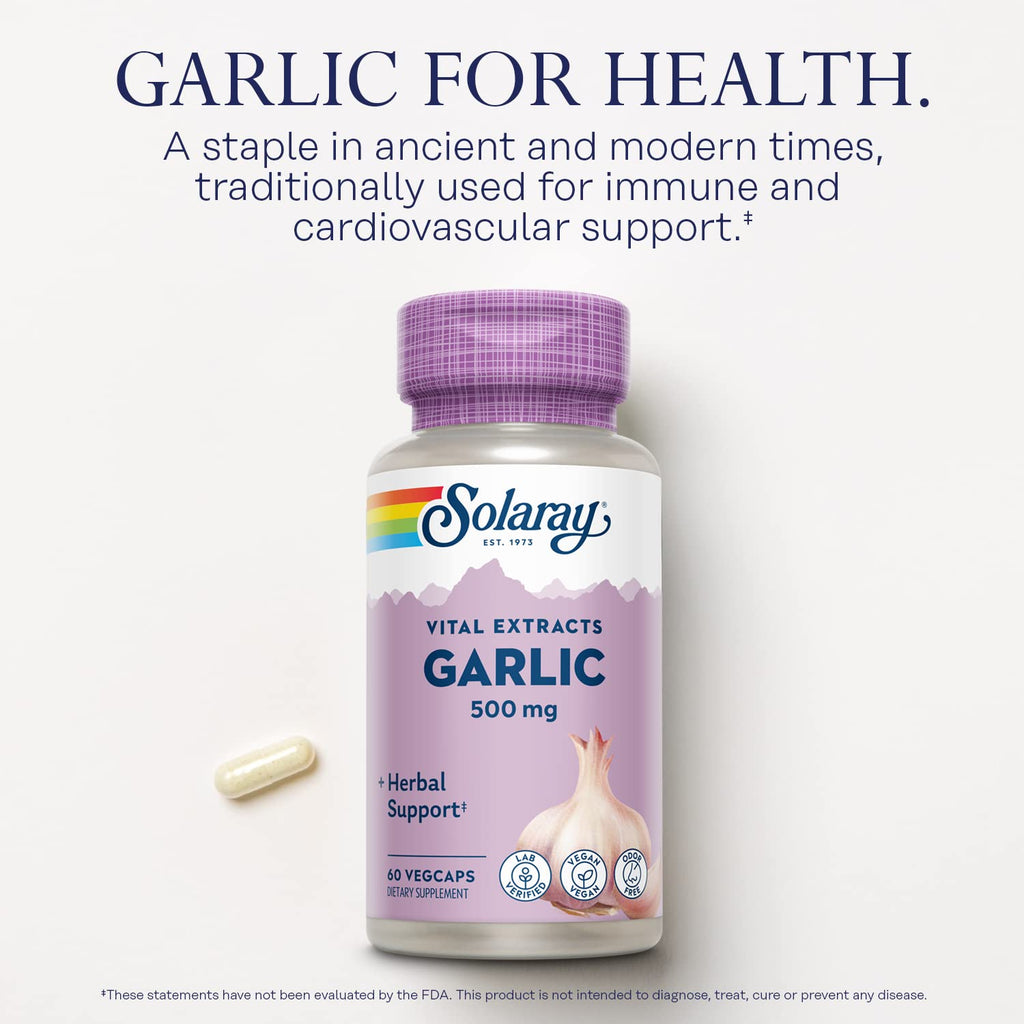 Natural garlic extract for cholesterol balance