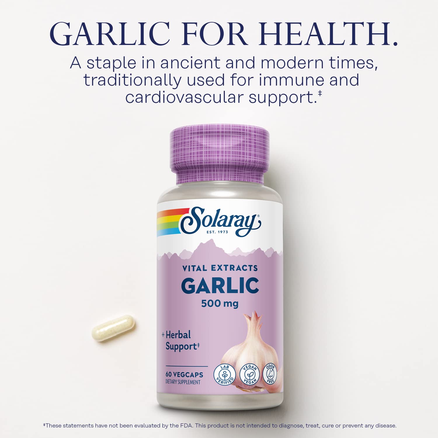 Natural garlic extract for cholesterol balance