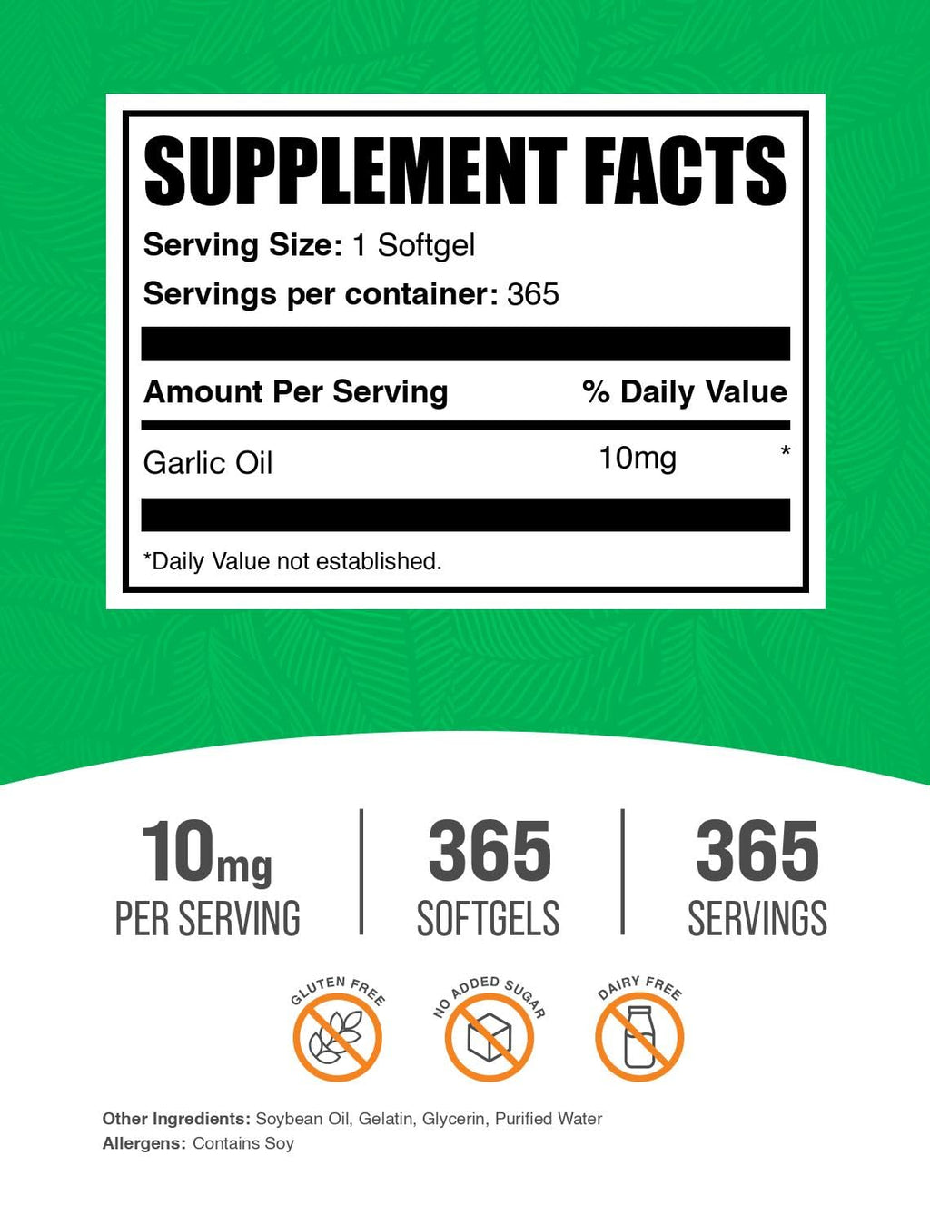 natural garlic oil supplement benefits