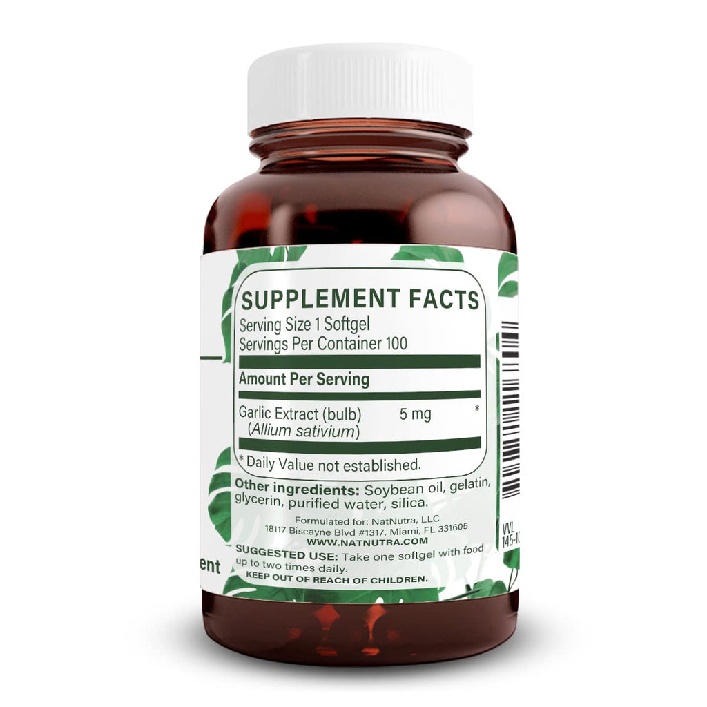natural garlic oil supplement