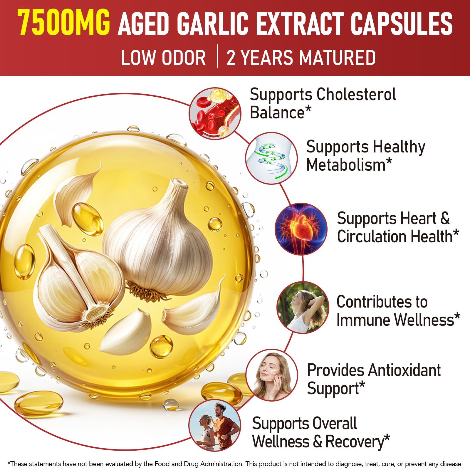 natural garlic softgels for immune support