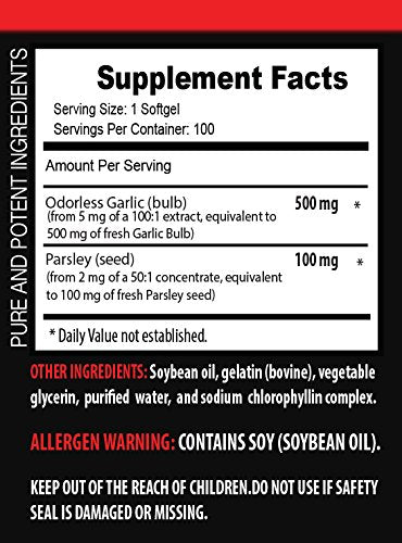 natural garlic softgels for wellness