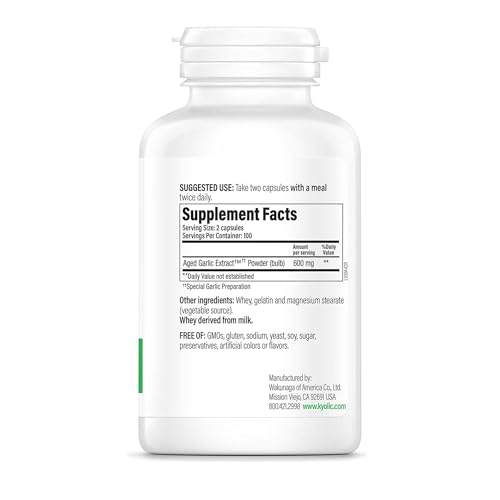 Natural garlic supplement for cardiovascular support