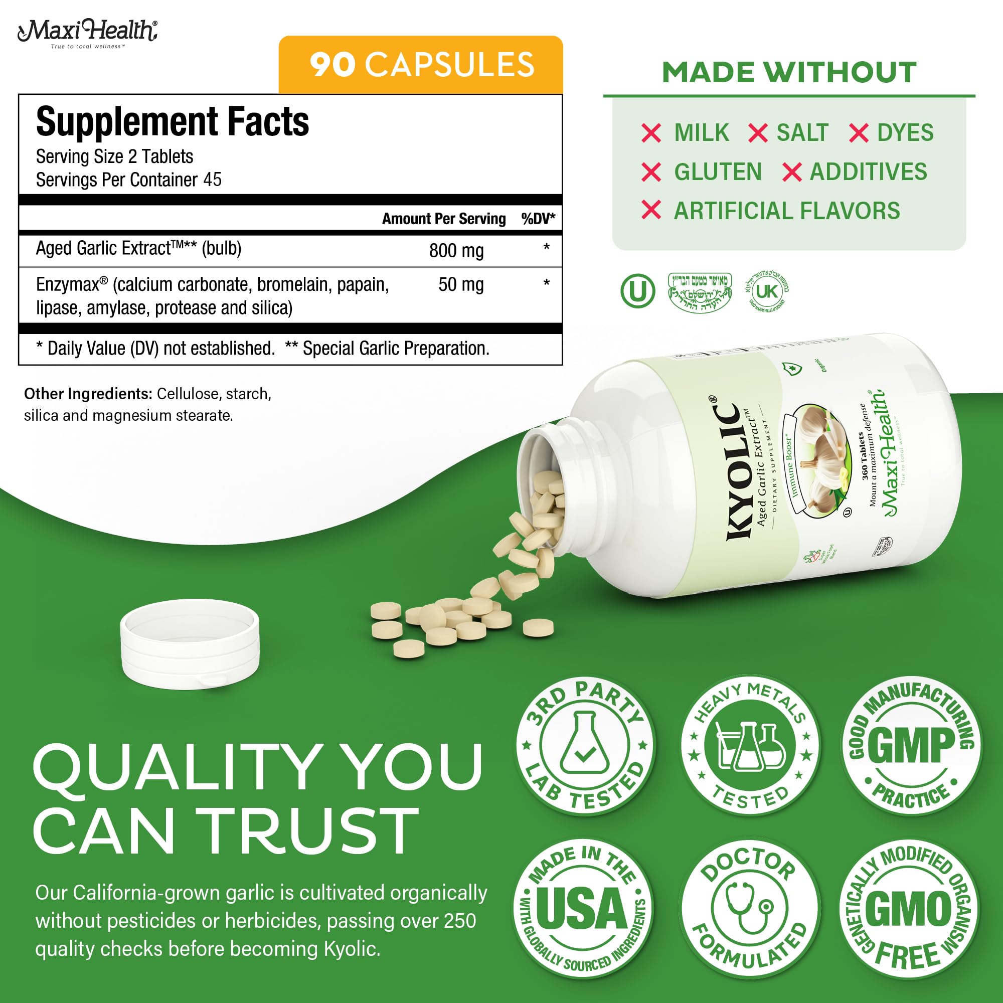 natural garlic supplement for daily use