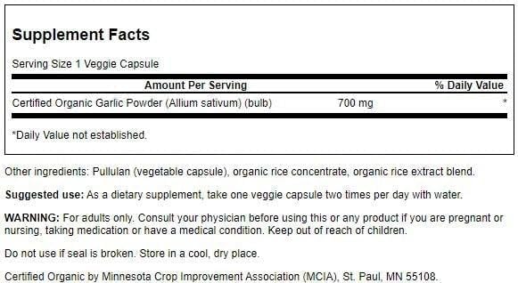 natural garlic supplement for health