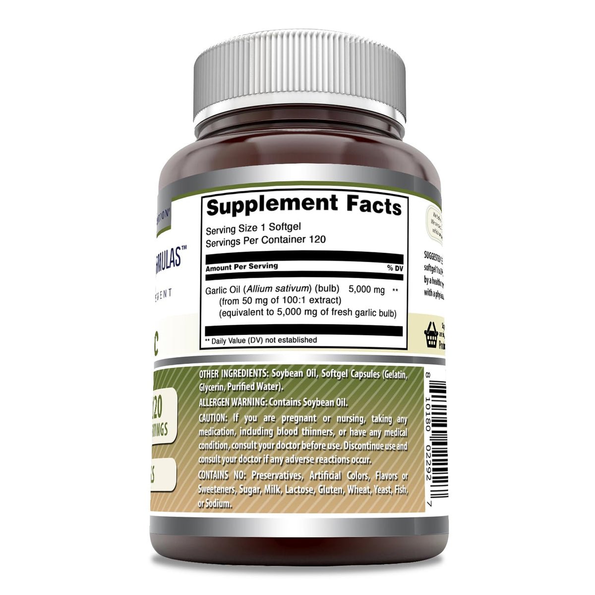 natural garlic supplement for health