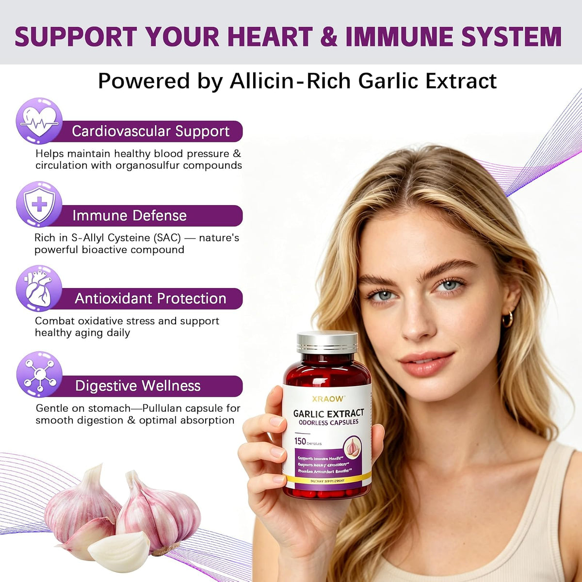 natural garlic supplement for health