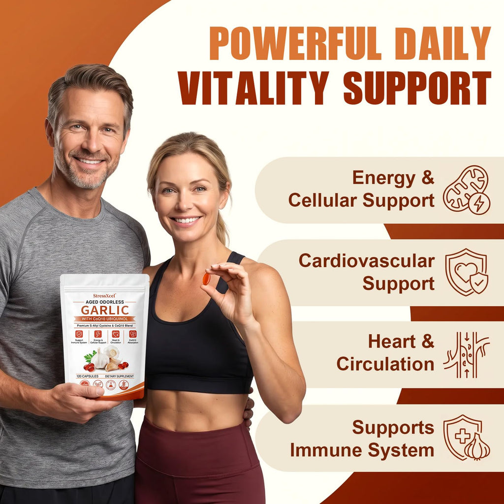 Natural garlic supplement for heart health