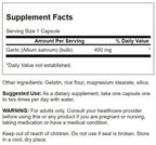 natural garlic supplement for immune support