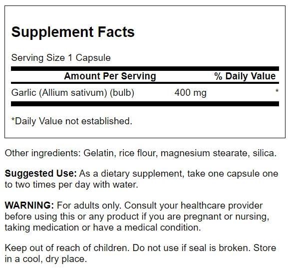 natural garlic supplement for immune support
