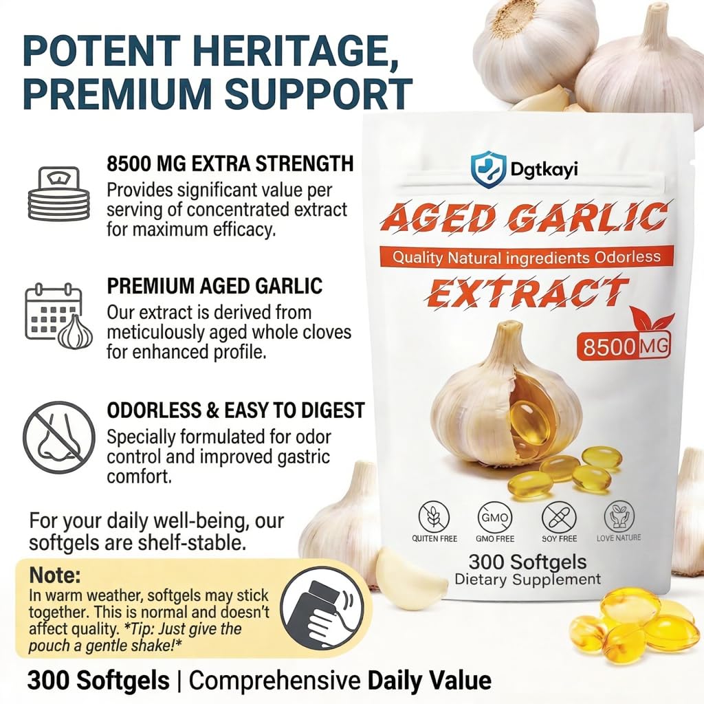 Natural garlic supplement for immunity