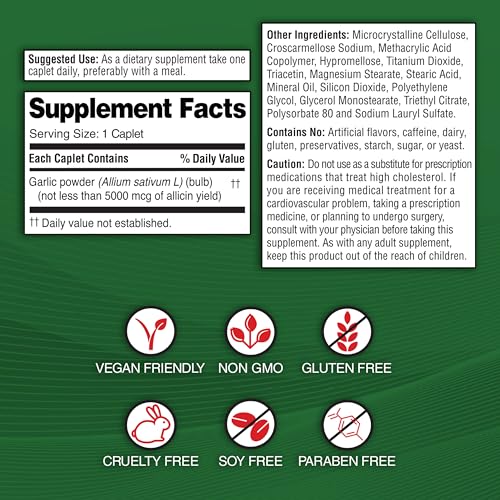 natural garlic supplement for vitality