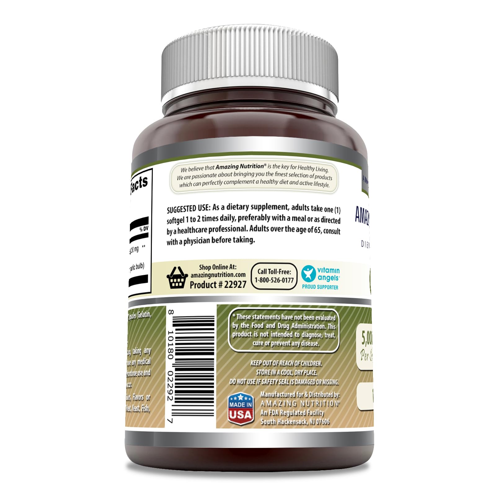 natural garlic supplement made in Canada