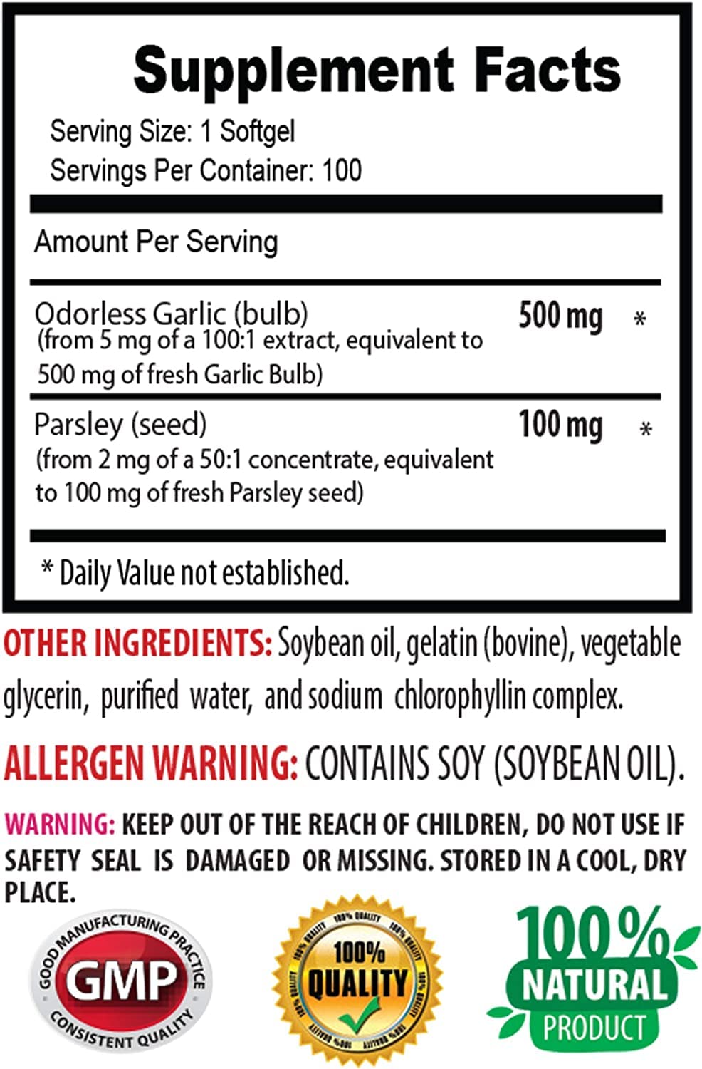 natural garlic supplements for wellness