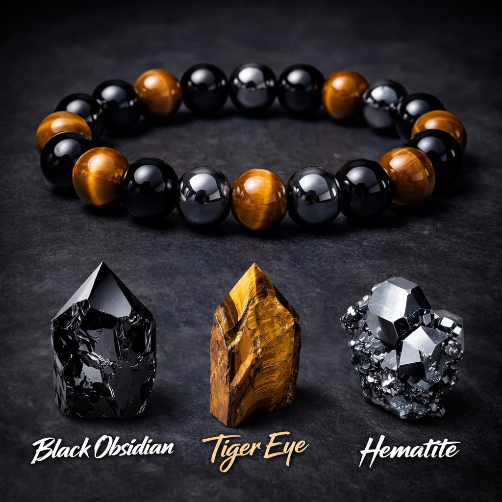 natural gemstone bracelet for stress relief