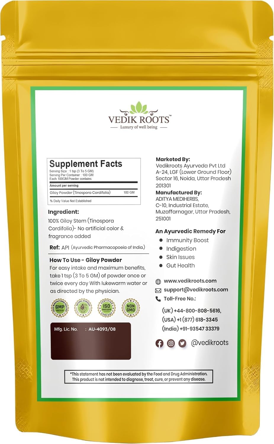 natural giloy supplement for wellness