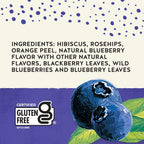 natural ginger and blueberry tea