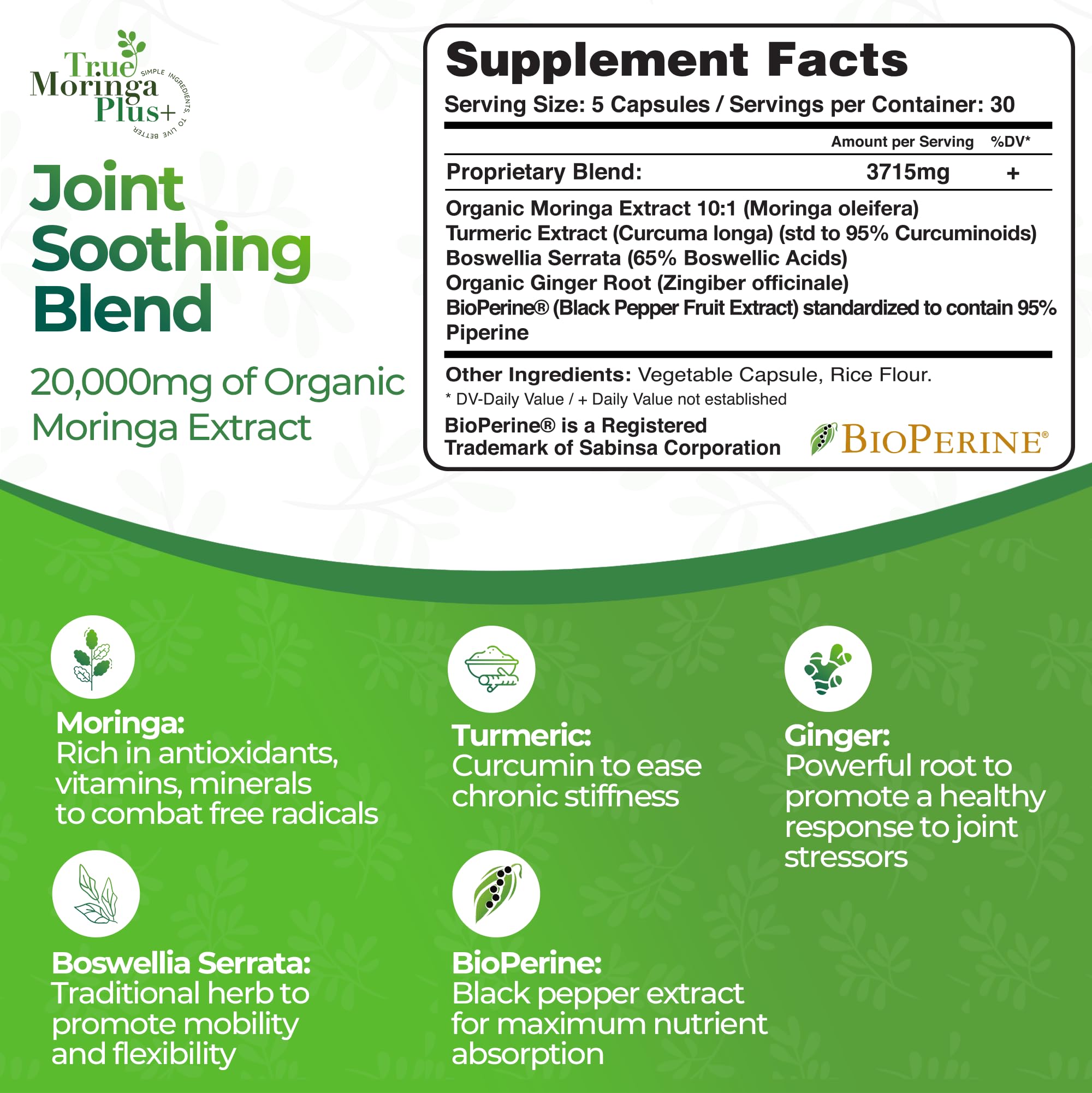 natural ginger and turmeric blend