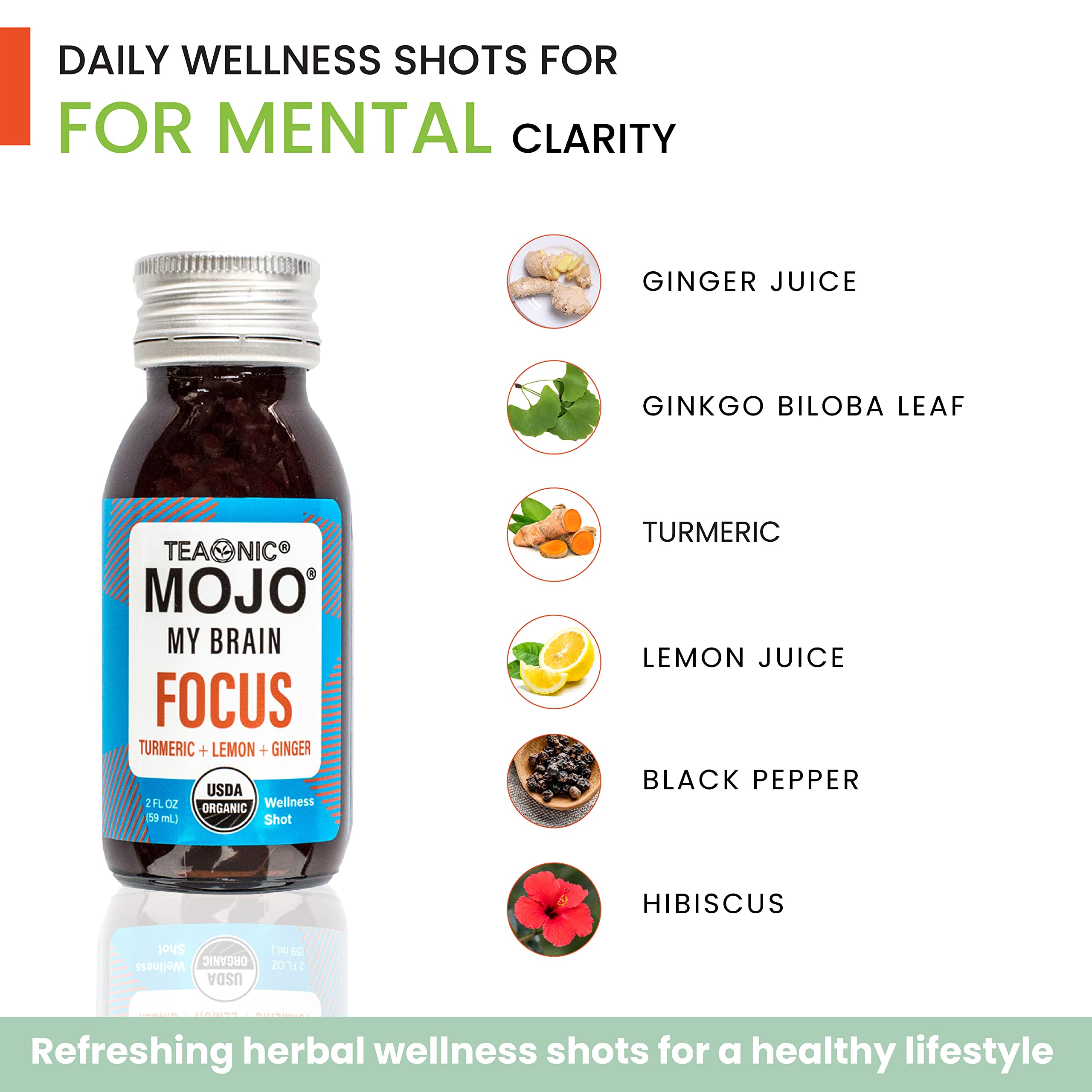 Natural ginger and turmeric wellness drink